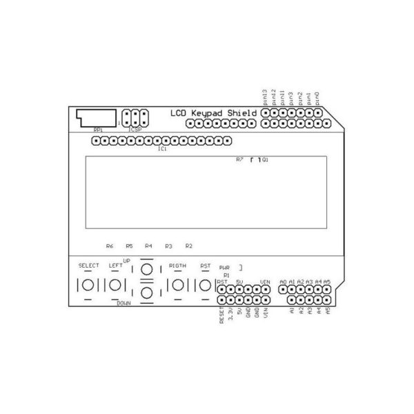 Modulo Shield Lcd 16x2 Teclado Moviltronics