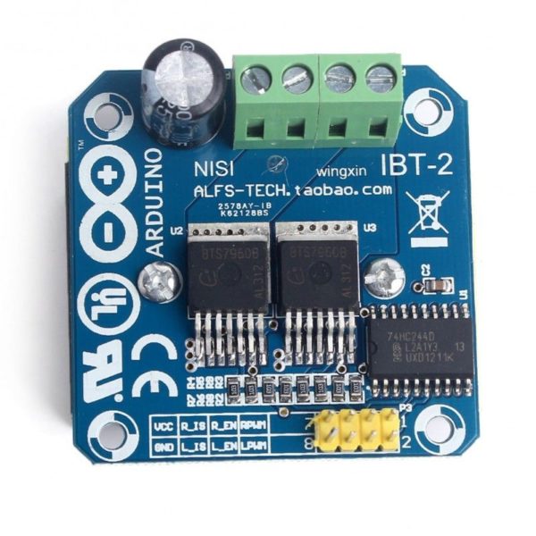 Modulo Driver para Motor de Alta Potencia IBT2 43A - Moviltronics Modulo Driver para Motor de Alta Potencia IBT2 43A - Moviltronics