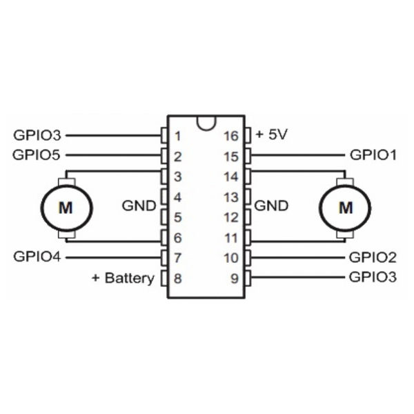 CIrcuito Integrado L293D DIP - Moviltronics CIrcuito Integrado L293D DIP - Moviltronics